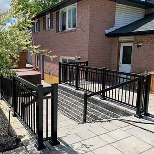 Aluminum Railings With Double Bars » Vinyl Fence Canada